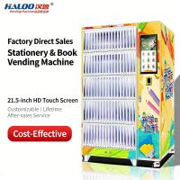 China Haloo book vending machine with intelligent electronic lock and thick transparent explosion-proof cabinet door for sale