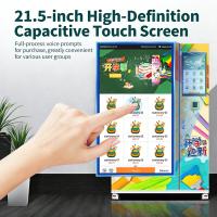 China Haloo book vending machine with intelligent electronic lock and thick transparent explosion-proof cabinet door for sale