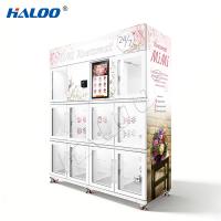 China Halo 21.5-inch touch screen flower vending machine with refrigeration and preservation system, made of galvanized sheet material for sale