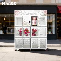 China Halo 21.5-inch touch screen flower vending machine with refrigeration and preservation system, made of galvanized sheet material for sale