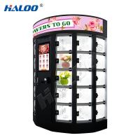 China Haloo vending machine supplier 30 grid flower vending machine with cooling and humidification system, free customization of logo for sale
