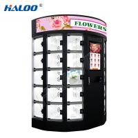 China Haloo vending machine supplier 30 grid flower vending machine with cooling and humidification system, free customization of logo for sale