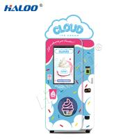 China Haloo ice cream vending machines with top light box and worm gear reducer, Embraco 1.5P compressor imported from Brazil for sale