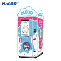China Haloo ice cream vending machines with top light box and worm gear reducer, Embraco 1.5P compressor imported from Brazil for sale
