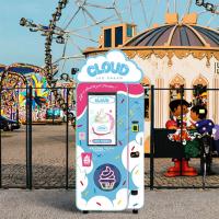 China Haloo ice cream vending machines with top light box and worm gear reducer, Embraco 1.5P compressor imported from Brazil for sale