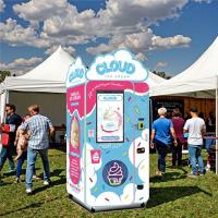 China Haloo ice cream vending machines with top light box and worm gear reducer, Embraco 1.5P compressor imported from Brazil for sale