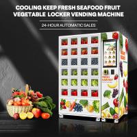 China Halo 24 grid smart vending locker thickened galvanized sheet outer shell and three-layer glass door with cooling system ﻿ for sale