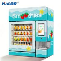 China Haloo 2016 frozen smoothie vending machine with over 20 fruit flavors and hot water cleaning module made of thickened galvanized sheet material for sale