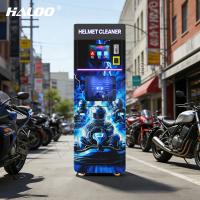 China Haloo Helmet Cleaning Vending Machine Industrial Grade Heating Technology 2-Minute Drying | Professional Grade Helmet Cleaning Solution for sale