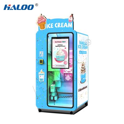 China 32 Inch Touch Screen Commercial Ice Cream Vending Machine | Fast Dispensing Smart Self-Serve Ice Cream Maker for sale