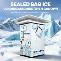 China Haloo canopy ice vending machine | Intelligent unmanned high-efficiency ice making machine for outdoor harsh environments for sale