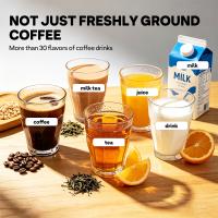 China Haloo freshly ground coffee vending machine with 27 inch touchscreen and Automatic cup droppingand capping system for sale