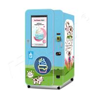China Haloo Ice Cream Vending Machines With 32 Inch Touch Screen and Pre-cooling and Fresh-keeping Function for sale