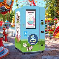 China Haloo Ice Cream Vending Machines With 32 Inch Touch Screen and Pre-cooling and Fresh-keeping Function for sale