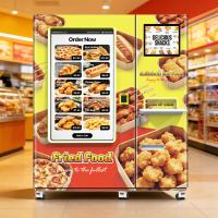China Commercial Baking Hot Food Vending Machine | Oven & Microwave Dual Heating Smart Food Vending Solution for sale