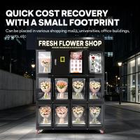 China Haloo Smart Flower Vending Machine | 360 ° Rotating Display Air-Cooled Preservation System, Anti Fog Glass for sale