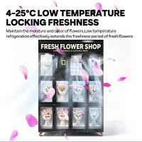 China Haloo Smart Flower Vending Machine | 360 ° Rotating Display Air-Cooled Preservation System, Anti Fog Glass for sale