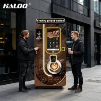 China Commercial Freshly Ground Coffee Vending Machine | Bean to Cup Smart Coffee Vending Machine with Professional Grinder for sale
