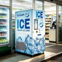 China Ice vending machine | Integrated solution for automatic ice making, storage, bagging, and sealing for sale
