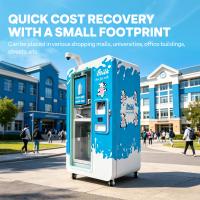 China Haloo Fresh Milk Vending Machine | 120L Milk Storage System 175 Cup Large Capacity Design Automatic Cleaning and Disinfection Function for sale