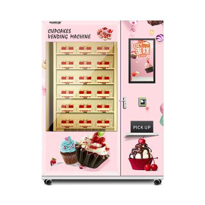 China Haloo Cupcake Vending Machine | 2-10 ℃ Smart Refrigeration+XY Lifting Shipment, Creating a 24-Hour Dessert Retail Terminal for sale