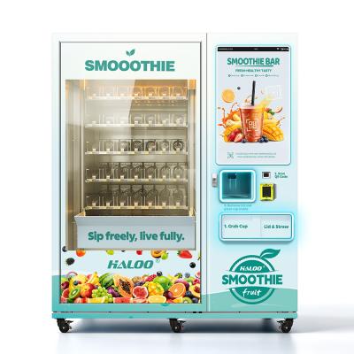 China Frozen Fruit Smoothie Vending Machine | -18 ℃ Frozen Storage and 22000 RPM High-Speed Smoothie Making for sale