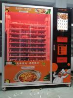 China Big Capacity Fresh Hot Meals Vending Machines With Dual Microwave Oven for sale