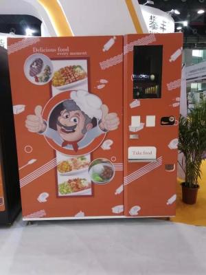 China Single Mircowave Hot Fast Food Vending Machine 3500W Power OEM for sale