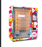 China Smart Digital Cup Cake Vending Machine Refrigerator Cupcake Vending Machine With Lift for sale
