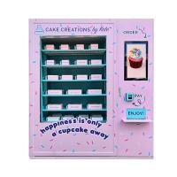 China 8 Shelves Sprinkles Cupcake Vending Machine With Elevator And Refrigerator for sale