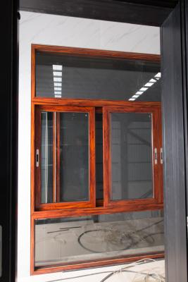 China Horizontal Open Aluminium Window Frame with Glass Middle Grade for Office Decoration -  Standard Size Commercial Building Solution for sale