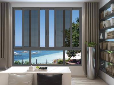 China Aluminium Horizontal Sliding Windows 1.4-2.0mm Frame Thickness Rustproof for Hotels Villas Offices for sale