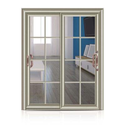 China Heat Insulation Aluminium Frame Glass Door 24-38mm Thickness Waterproof For House Villa Applications for sale
