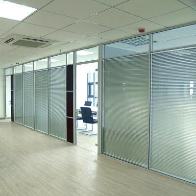 China Aluminum Glass Office Partition Wall Curtain System - 6mm Tempered Glass, 2400-3000mm Height for sale