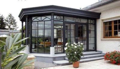 China Custom Aluminum Sunroom Glass House - 3m x 4m Modern Design with 6mm Tempered Glass & IP65 Weather Rating for sale
