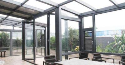 China Commercial Aluminium Sunroom with 6mm Tempered Glass - Custom Sizes 3m to 8m for Leisure Spaces for sale