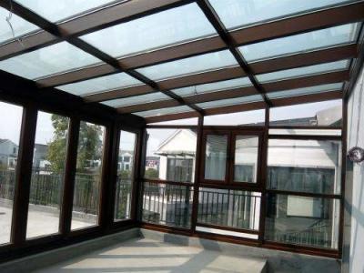 China Energy Saving Aluminum Sunroom with Tempered Glass - Powder Coated Garden Greenhouse 6mm Glass for sale