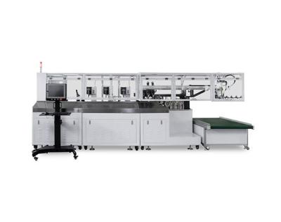 China 50HZ PLC Double End Terminal Crimp Machine , 10KW Automatic Wire Terminating Machine for sale