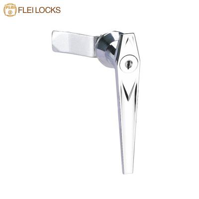 China Chrome L Handle Lock , Zinc Industrial Cabinet Handles Long Using Life for sale
