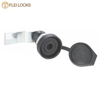 China Zinc Alloy New Energy Vehicles Equipment Cabinet Cam Lock With Dust Cover for sale