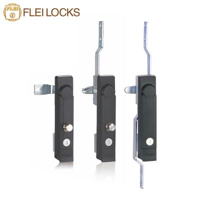 China Screw Fixed Installation Rod Locks Push Button Cabinet Lock For Industrial Cabinet for sale