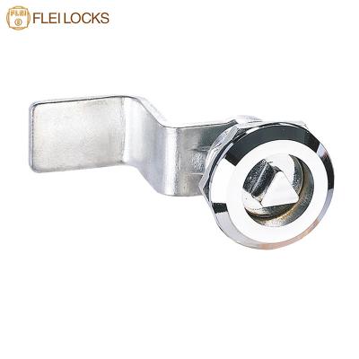China Zinc Alloy Triangle Lock And Key , Cabinet Cam Locks Rohs Certification for sale