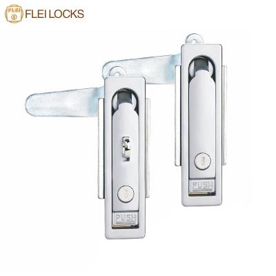 China Easy Use Electrical Panel Lock , Button Swing Latch Lock Color Matt Zinc Alloy Material for sale