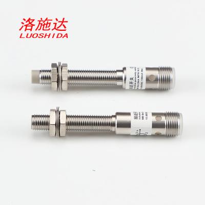 China 70mm M8 Cylindrical Sensor Proximity Inductive Switch With M12 4 Pin Plug Connector for sale