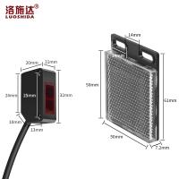 China 100% new factory price NPN PNP 300mm diffuse square pnp no 10-30vdc photoelectric proximity sensor for sale