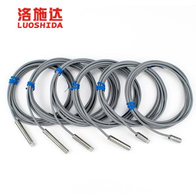 China LUOSHIDA 24V DC Ultra Short Inductive Ranging Distance Industrial Proximity Sensor Switch Screw Installation M8 for sale
