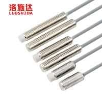 China LUOSHIDA 24V DC Ultra Short Inductive Ranging Distance Industrial Proximity Sensor Switch Screw Installation M8 for sale