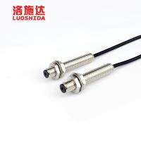 China LUOSHIDA m8 m12 m18 Cylindrical Beam Laser Photoelectric Sensor PNP/NPN Output 10-30V Long Distance Nickel Plated Brass for sale