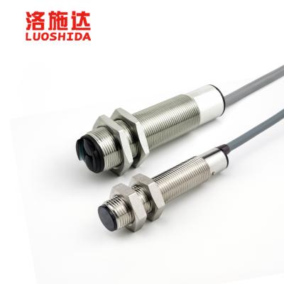 China M12 M18 Diffuse Photoelectric Sensor, Adjustable Sensing Distance, Threaded Metal Housing for Industrial Automation for sale