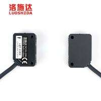 China Q31 Through Beam Laser Sensor NPN NO NC 10-30VDC 500Hz 30M Range Optical Switch for Conveyor Tracking for sale